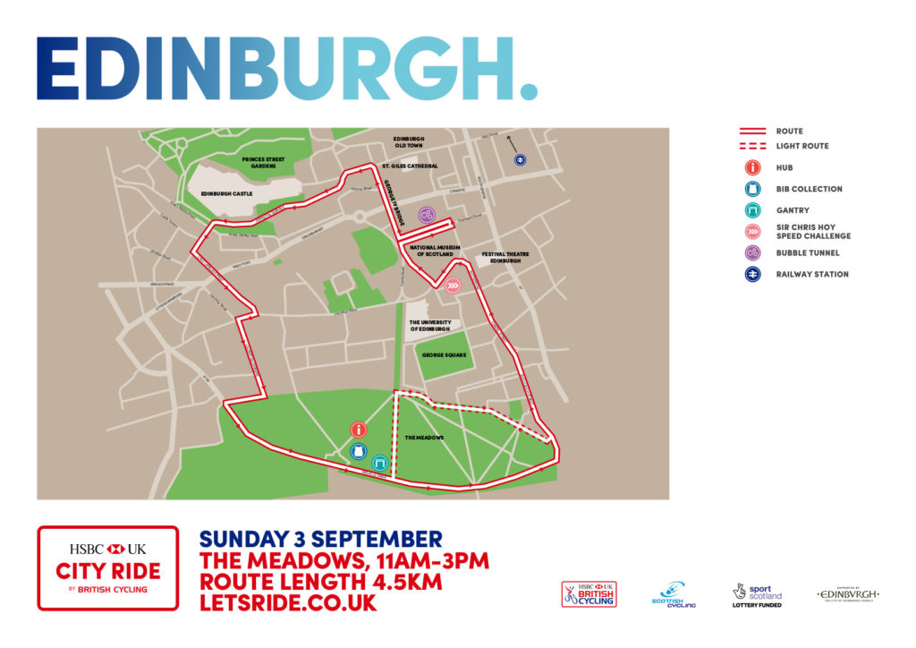 Route announcement confirmed for HSBC City Ride in Edinburgh ...