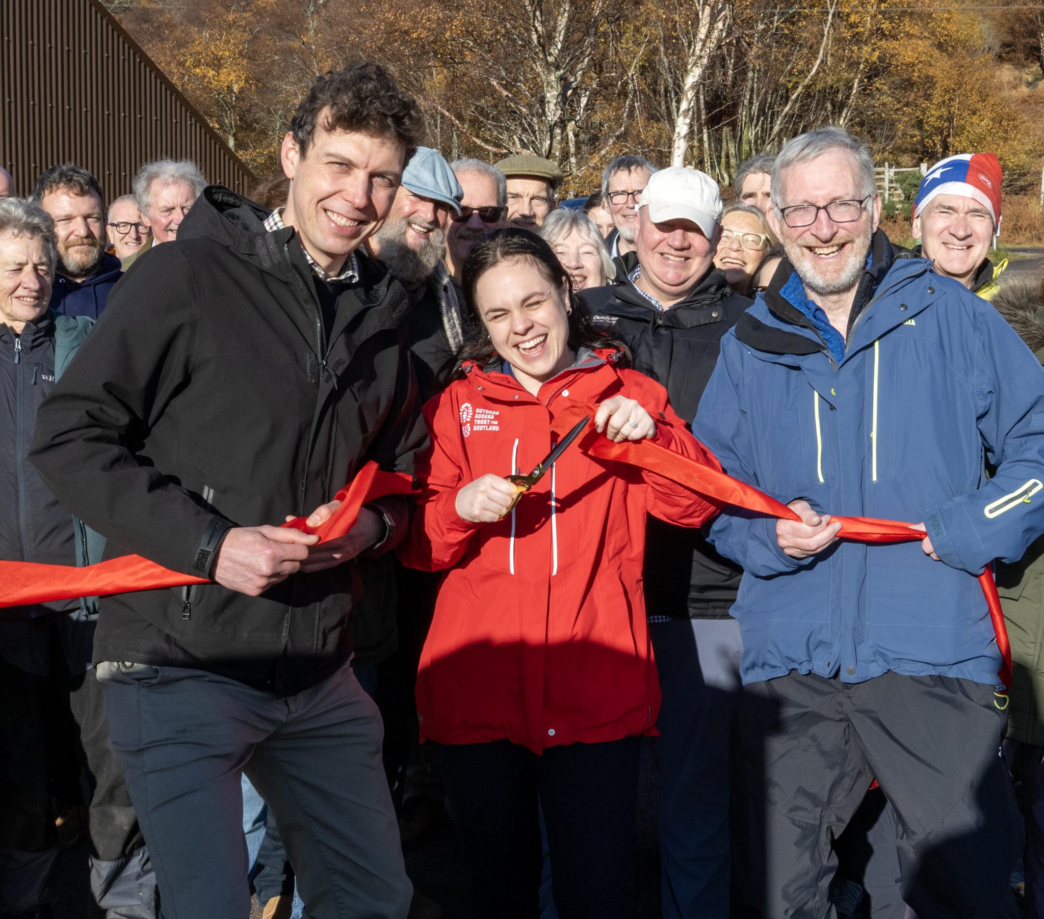Deputy First Minister, Kate Forbes, opens low carbon trailhead car park and off grid toilet ...